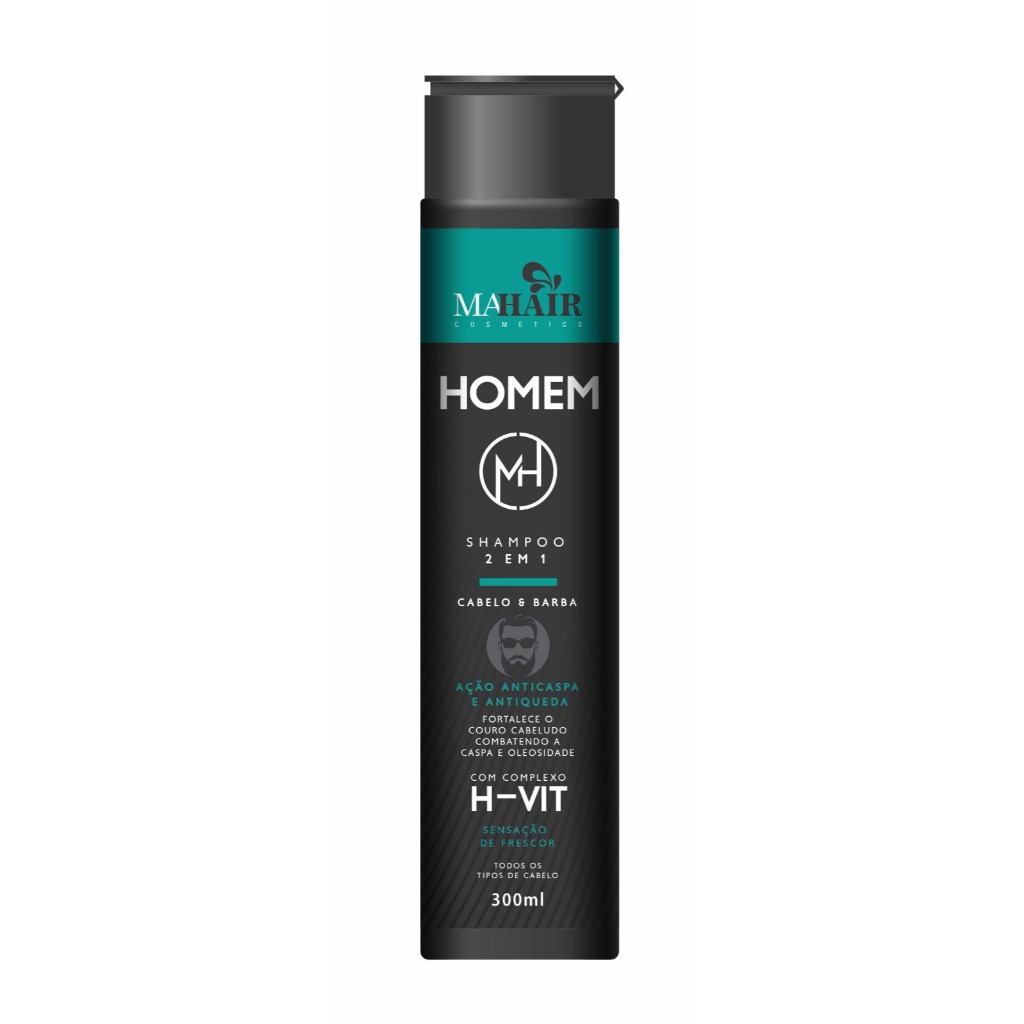 Shampoo Homem 2x1 Linha Homem Mahair Cabelo e Barba Oferta!! | Shopee ...