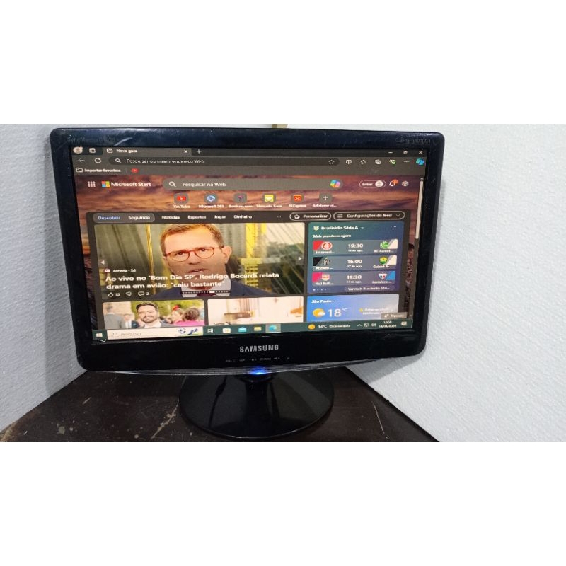 Monitor Samsung modelo SyncMASTER B1930, 19 polegadas. | Shopee Brasil