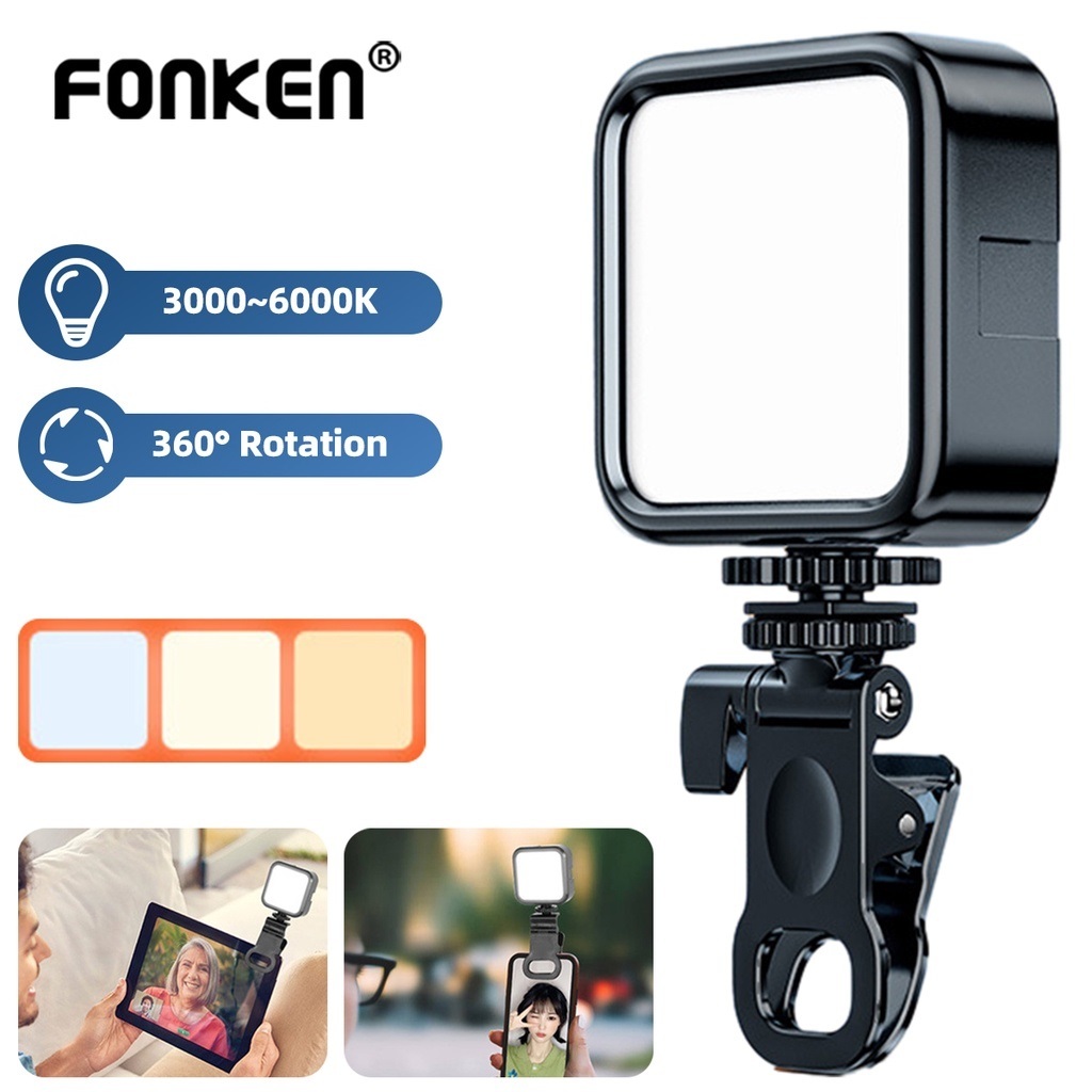 Luz Portatil De Vídeo LED Para Câmera De Celular Com Painel De ...