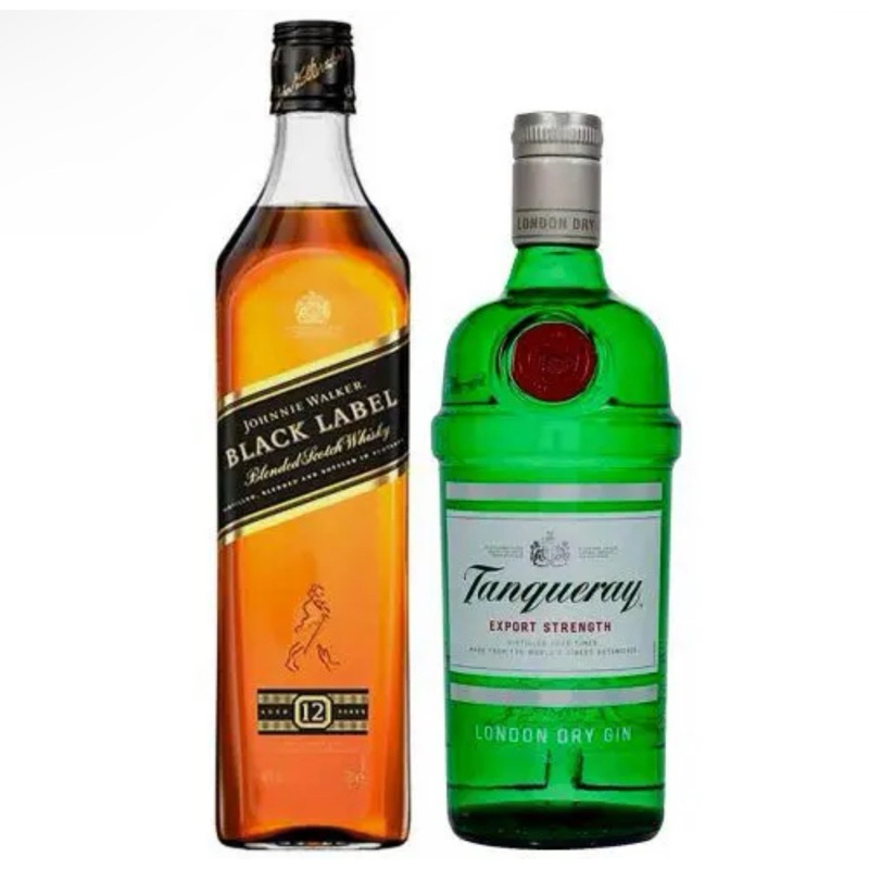 kit tanqueray + black label | Shopee Brasil