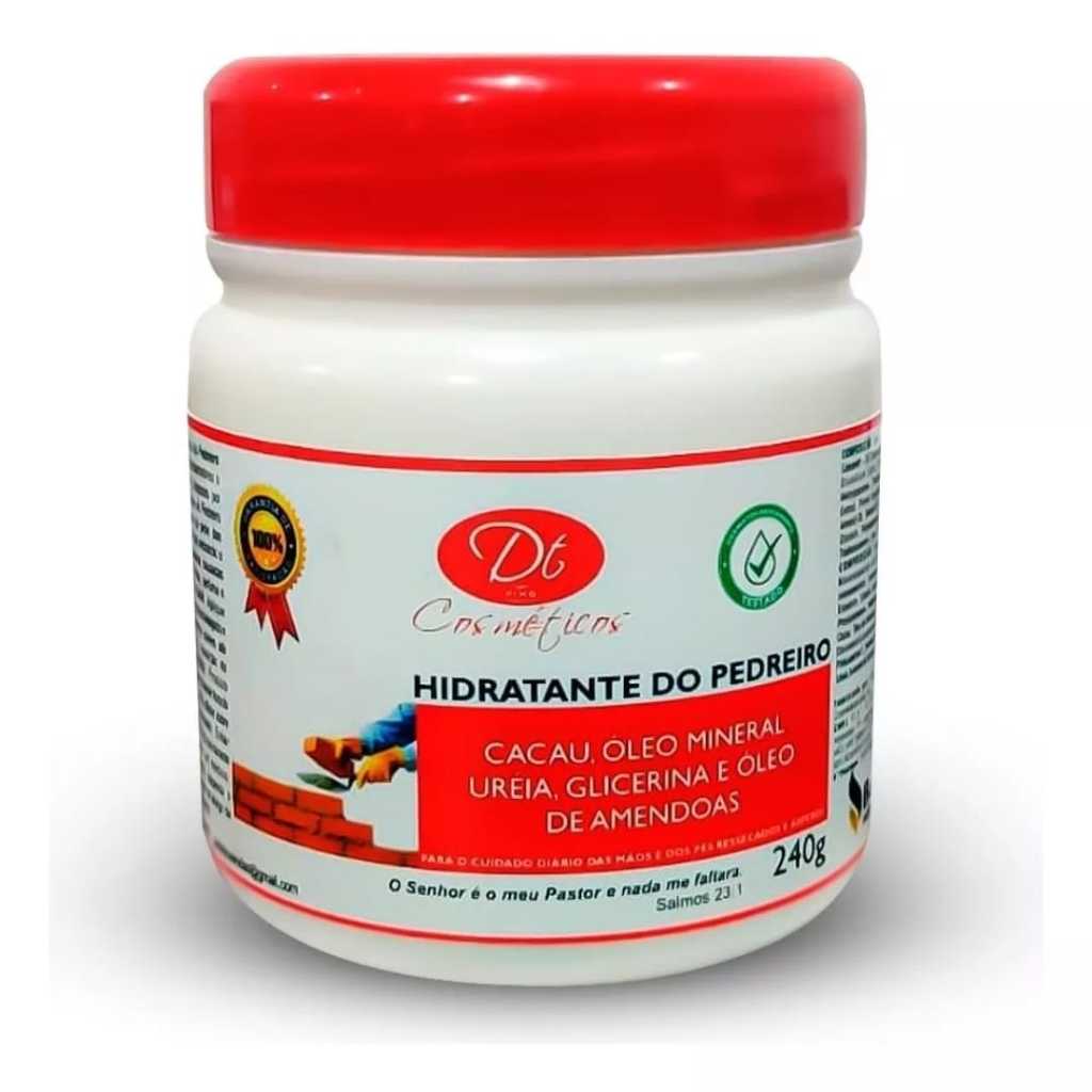 Creme Hidratante Do Pedreiro para pés rachados, mãos e cotovelos ressecados 240g | Shopee Brasil