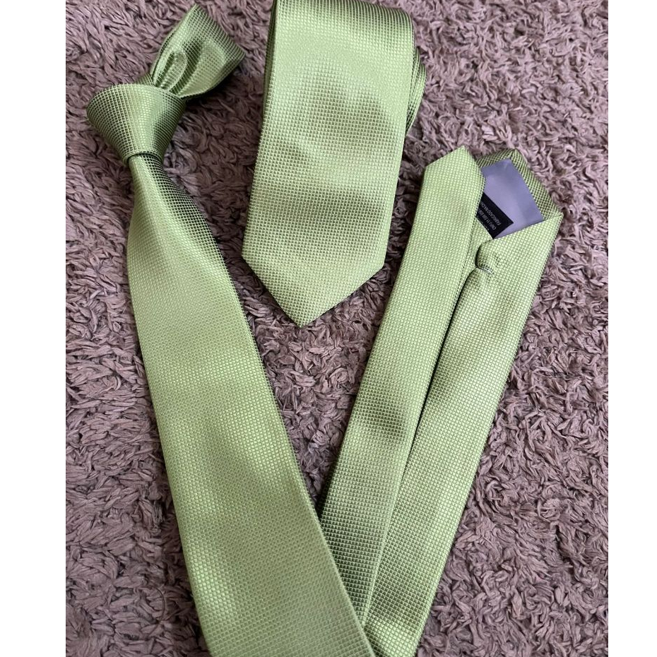 Gravata Slim e Semi slim verde oliva claro com detalhes | Shopee Brasil