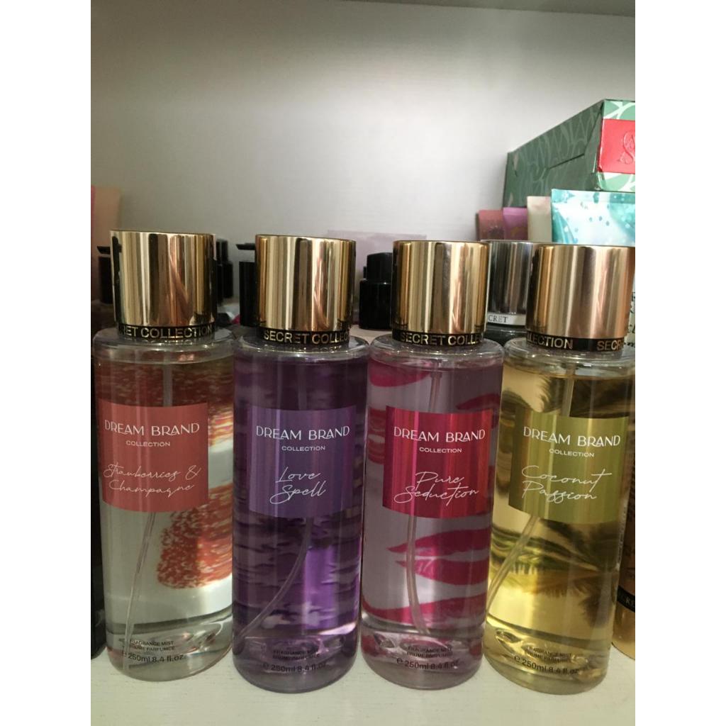 BODY SPLASH DREAM BRAND - COCONUT, MORANGO COM CHAMPAGNE, SPELL E PURA ...