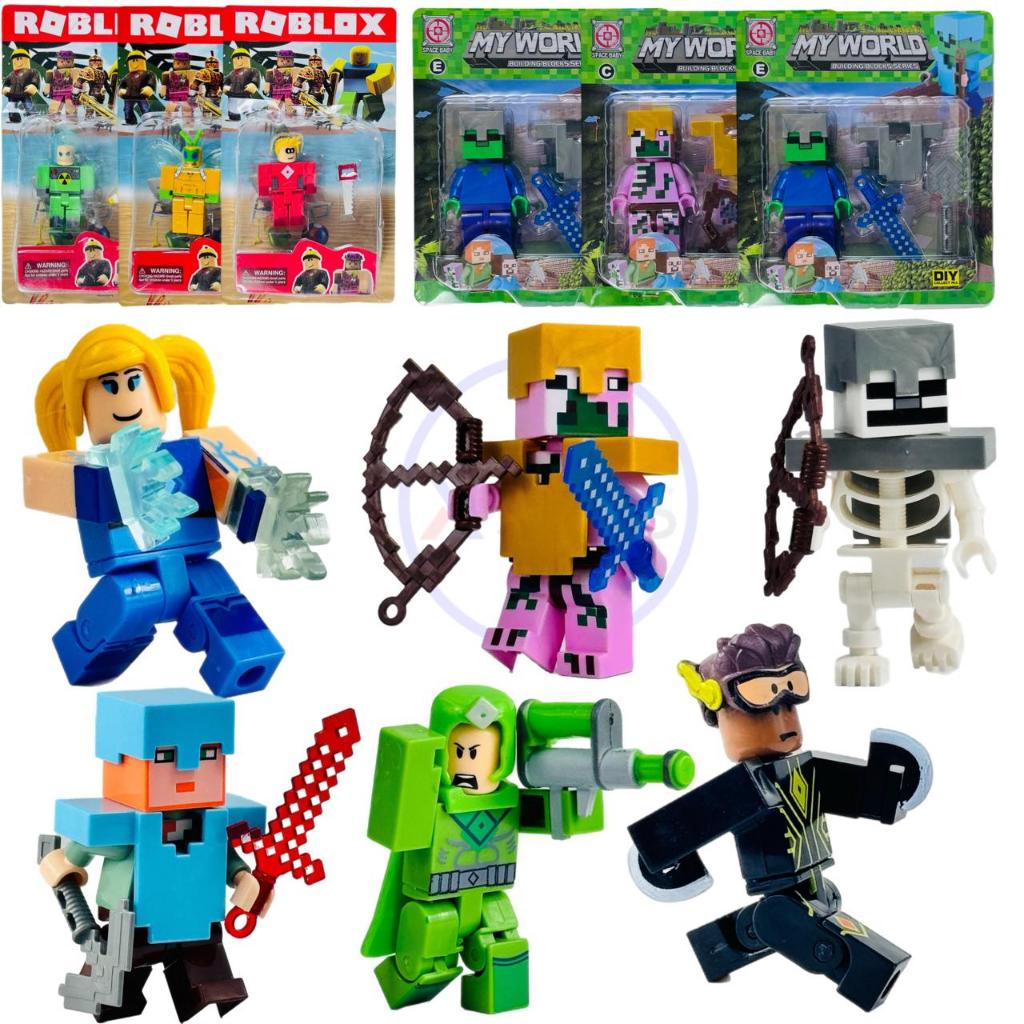 Minecraft Roblox Articulado De Brinquedo Colecionavel | Shopee Brasil