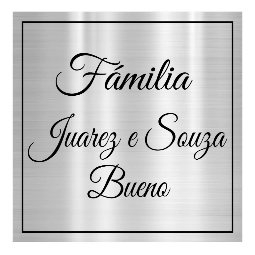 Placa 25x30 cm Aço Inox Escovado Gravada em Baixo Relevo Personalizada ...