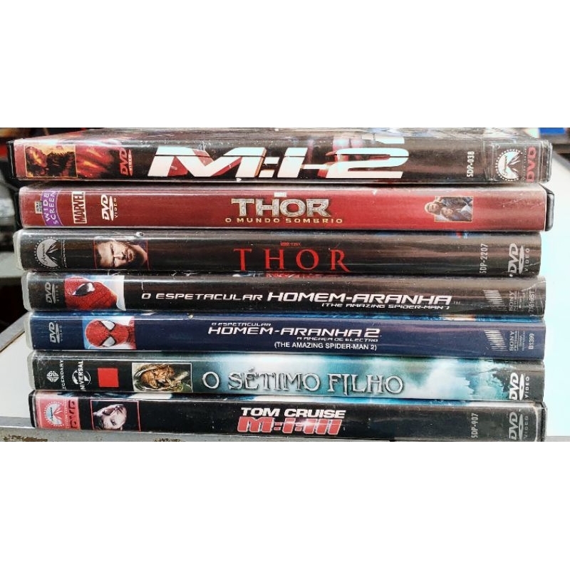 Lote com 7 DVDs | Shopee Brasil
