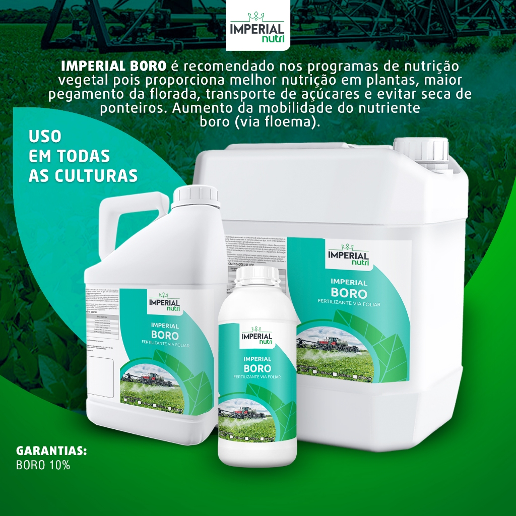 Adubo Foliar Boro 10% Fertilizante Boro Liquido - 1 Litro. | Shopee Brasil