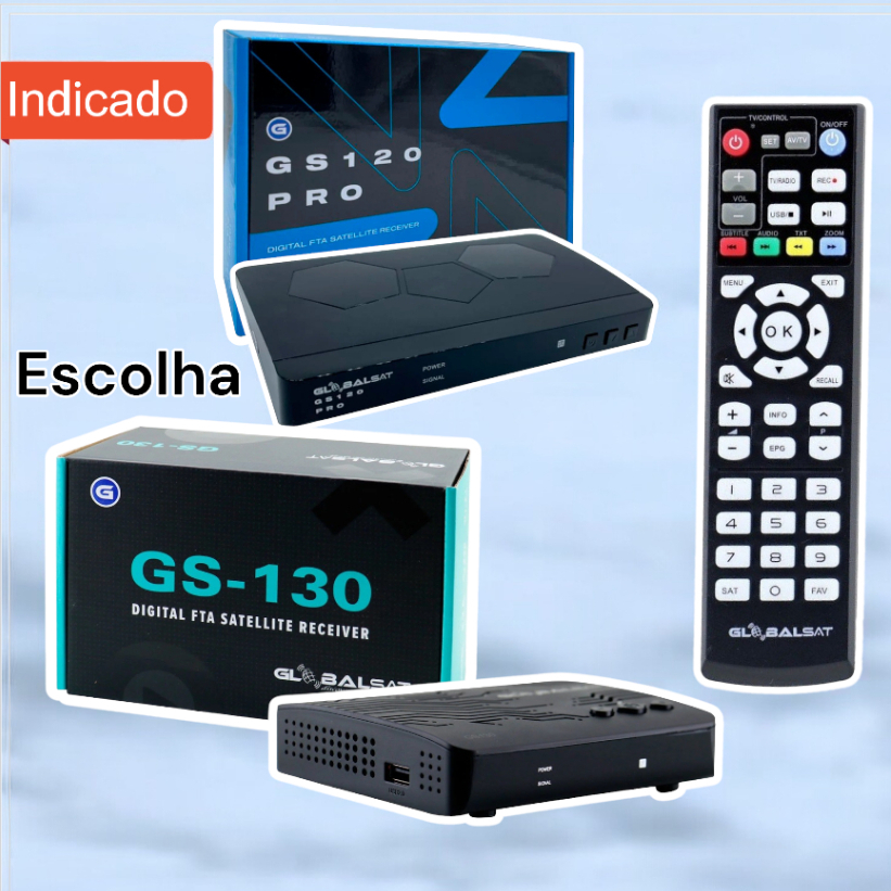 Controle receptor Globalsat GS130 ou GS120 Pró SKS | Shopee Brasil