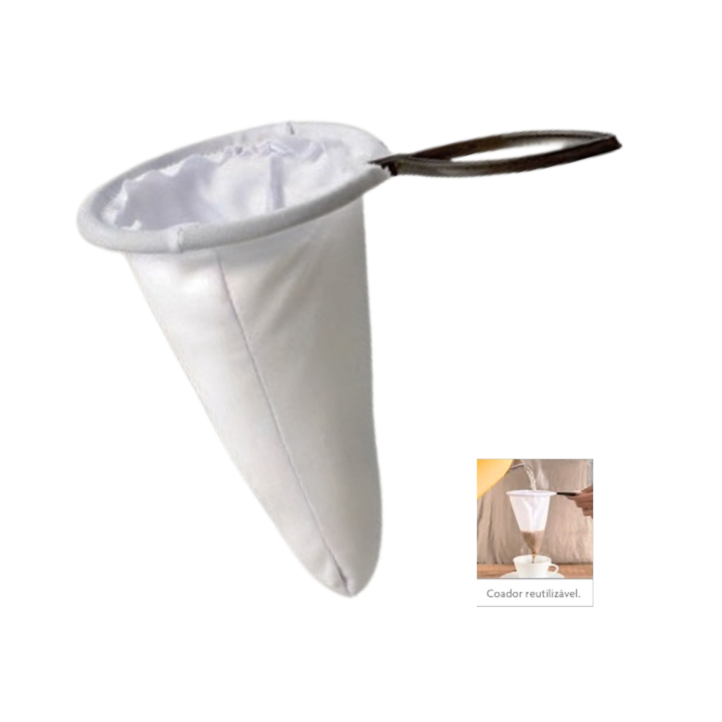 Coador Para Café Chá De Pano Multiuso Universal | Shopee Brasil