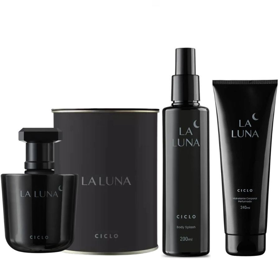 Kit Ciclo La Luna Perfume (lata) + Loção Hidratante + Body Splash ...