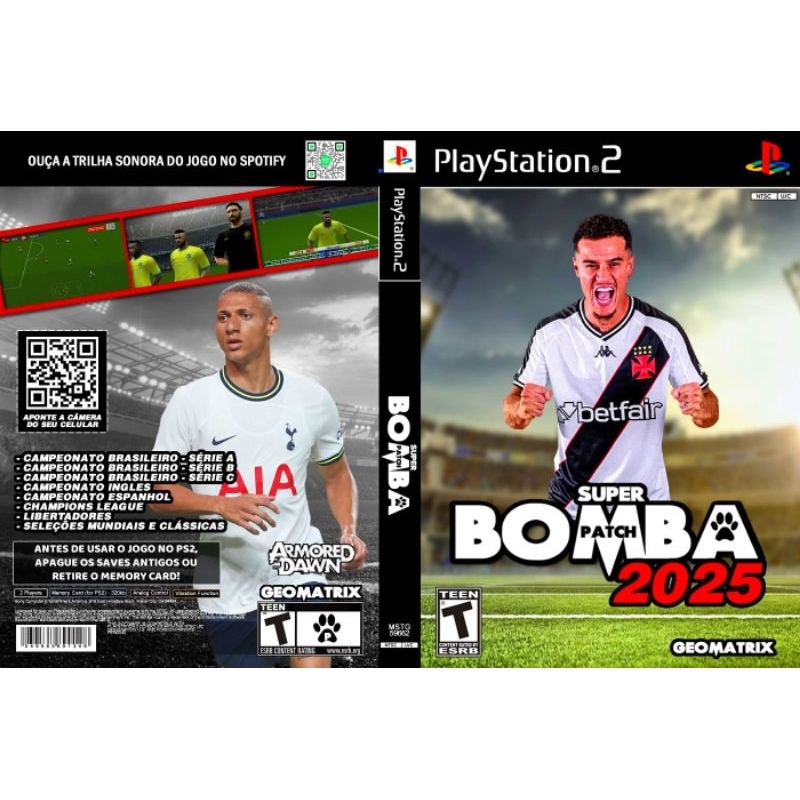 Jogo Bomba patch 2025, bomba patch 25 para ps2 em mídia física | Shopee Brasil