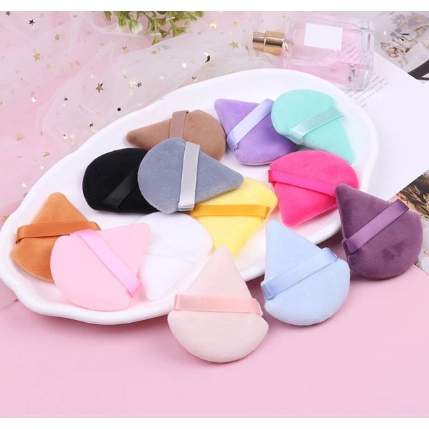 Kit 2 Kit 4 Kit 6 Esponja puff para maquiagem pó triangular almofada ...