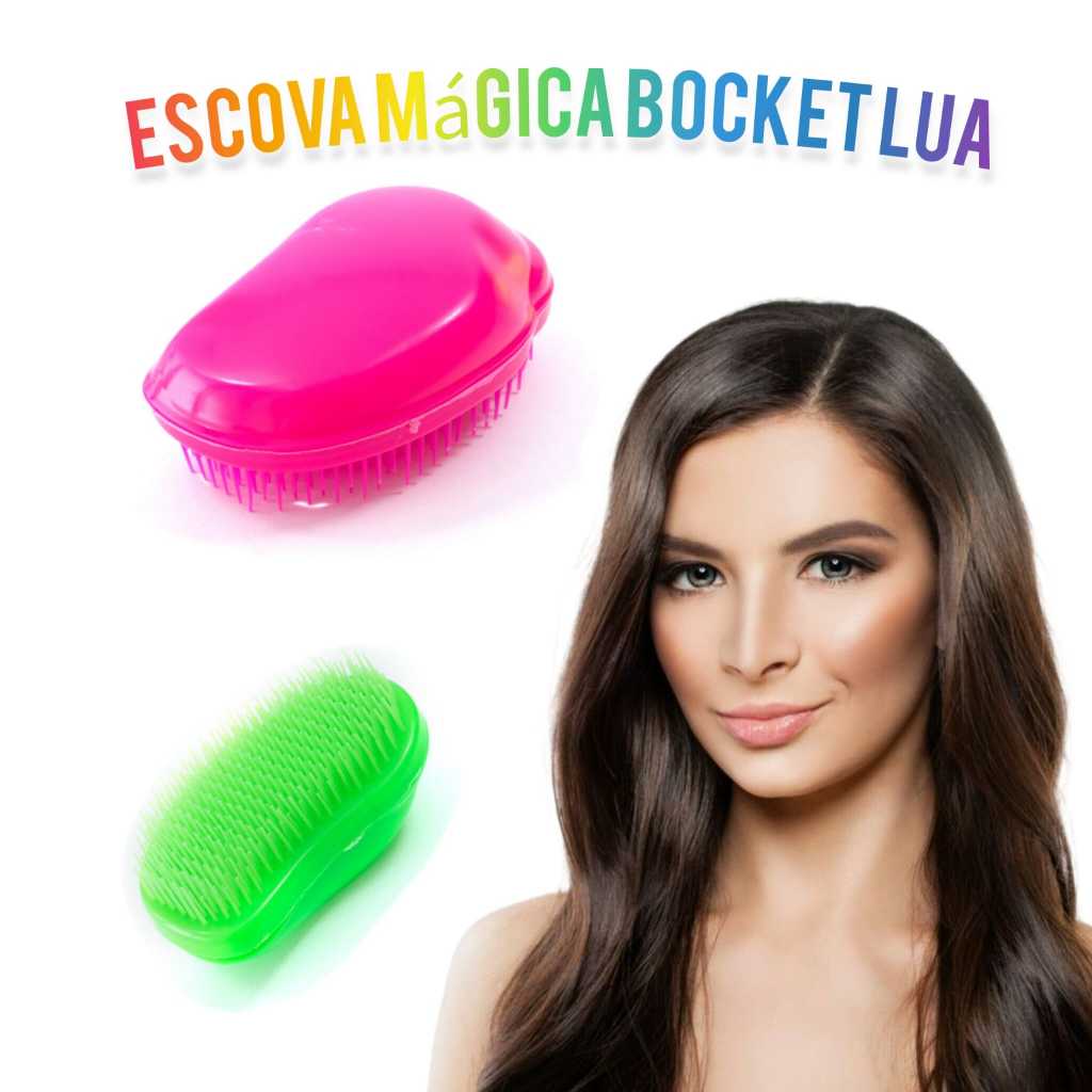 Escova Magica Pocket Lua Sem Cabo para Bolsa - Bio Floryda | Shopee Brasil