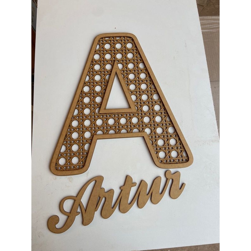 letra em palha indiana em 3D com 25 cm | Shopee Brasil
