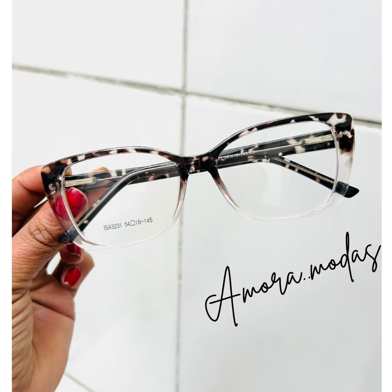 Óculos Armação Modelo feminino Novo/67890 | Shopee Brasil