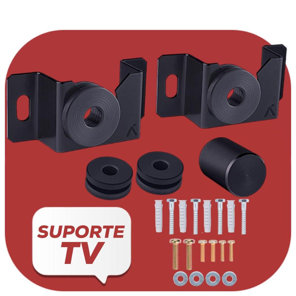 Suporte Para Televisão Tv Fixo Led Lcd 28 32 40 43 50 55 60 Polegadas ...