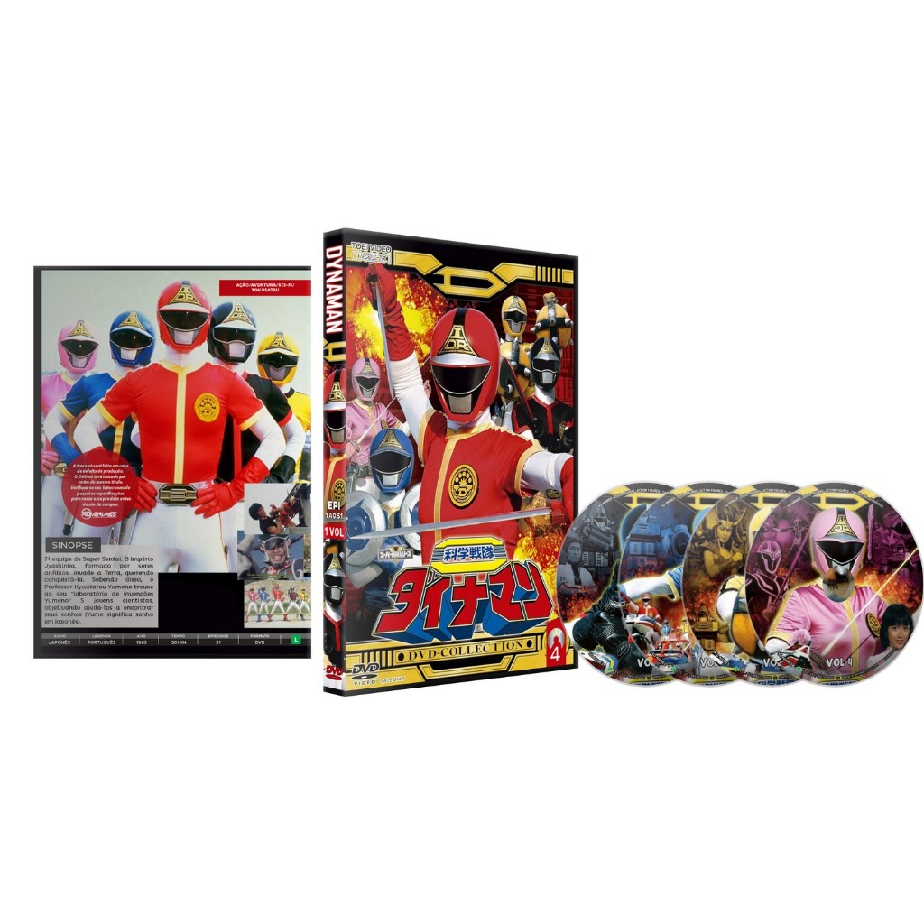 Dvd Kagaku Sentai Dynaman Série Completa + Filme Adicionar aos ...