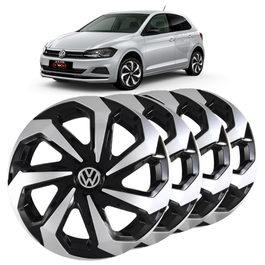 Jogo 4 Calotas Aro 15 Compativel com Volkswagen Polo Track Fox Voyage ...