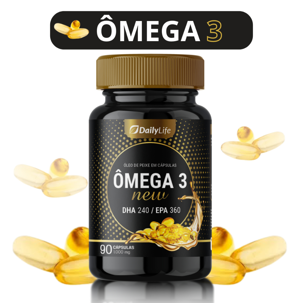 Ômega 3 DailyLife DHA 240 EPA 360 90 Cápsulas Softgel - Original Não ...