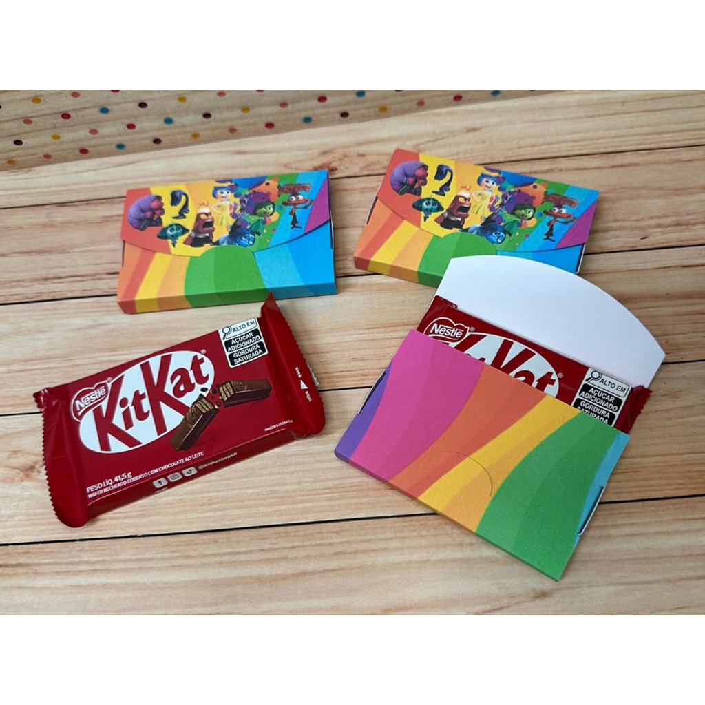 Caixas Para Kitkat Lembrancinha Infantil Tema Divertidamente 2 (Pack ...