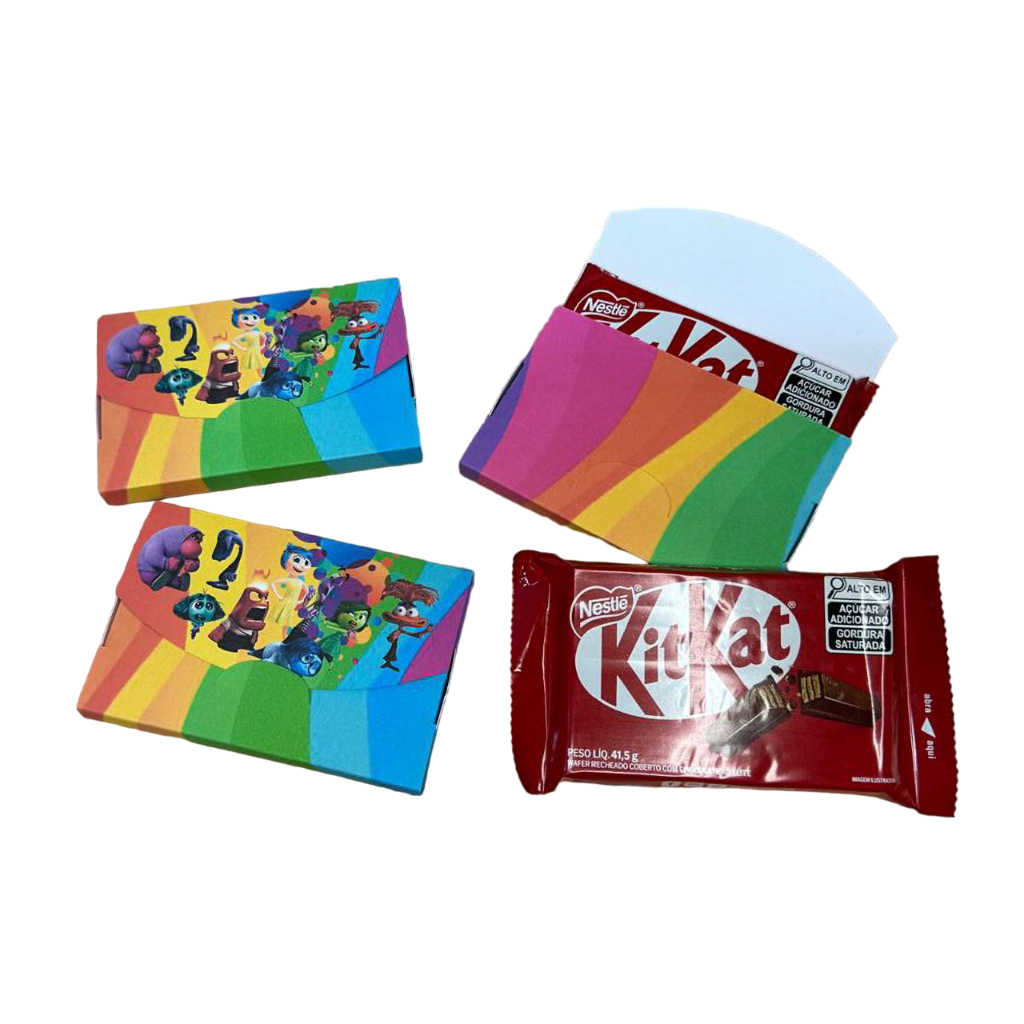 Caixas Para Kitkat Lembrancinha Infantil Tema Divertidamente 2 (Pack ...