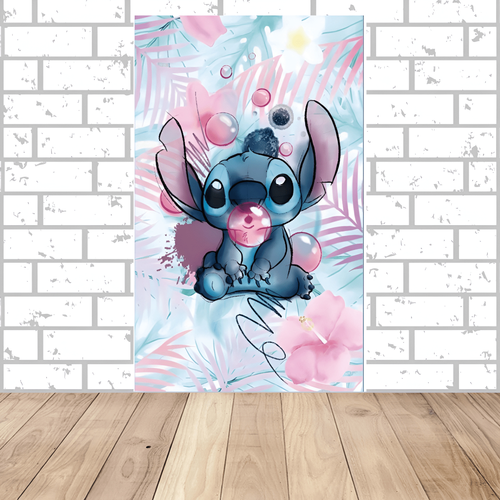 Painel Retangular Tecido Sublimado 3D Stitch 1,50 X 2,20 CRT-007 ...