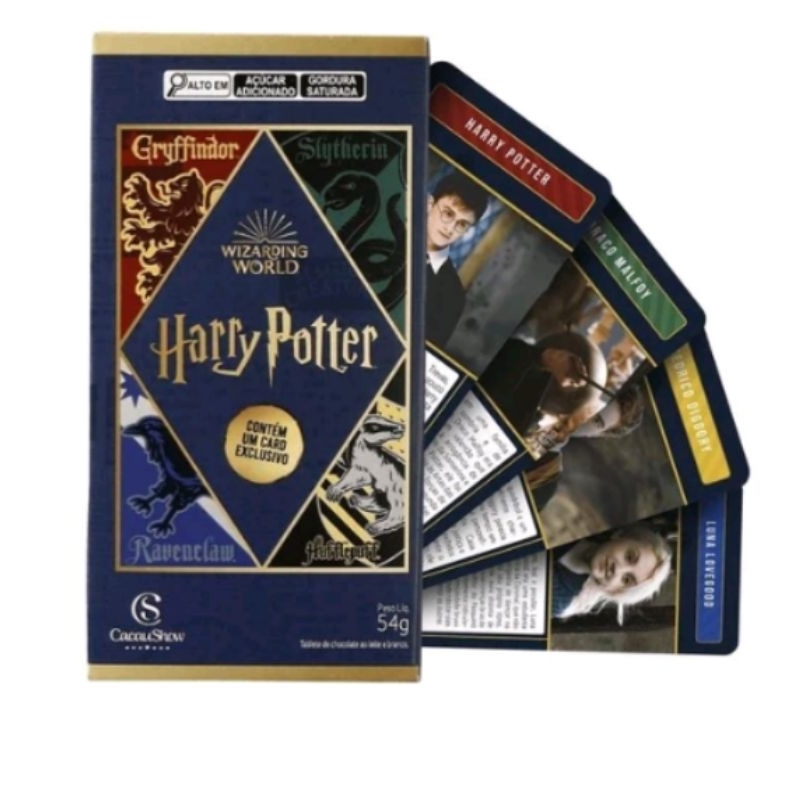 Card Harry Potter com Chocolate Cacau Show | Shopee Brasil