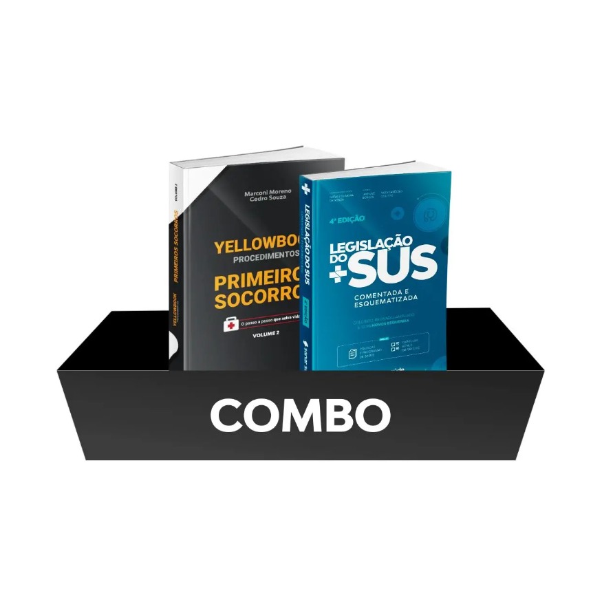 Yellowbook Primeiros Socorros + Legislação do SUS | Shopee Brasil