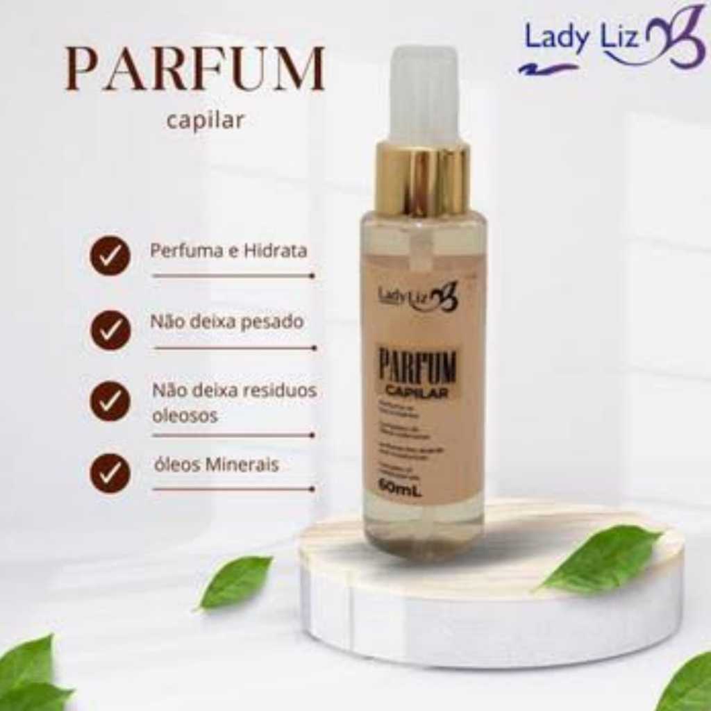 Perfume Capilar Spray 60ml Lady Liz | Shopee Brasil