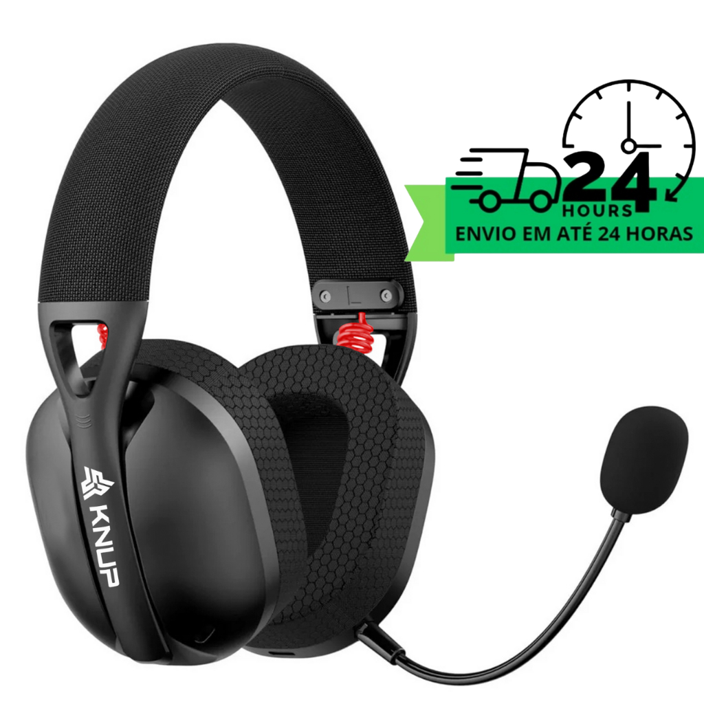 Fone Sem Fio Para Ps5 Pc Celular Gamer Bluetooth Wireless 2.4ghz ...