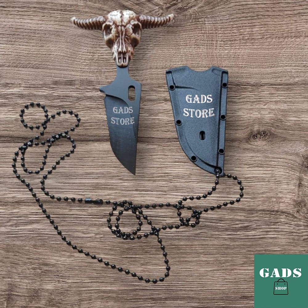 Mini Faca de Pescoço Pesca Camping Hiking com Bainha Auto Defesa ...