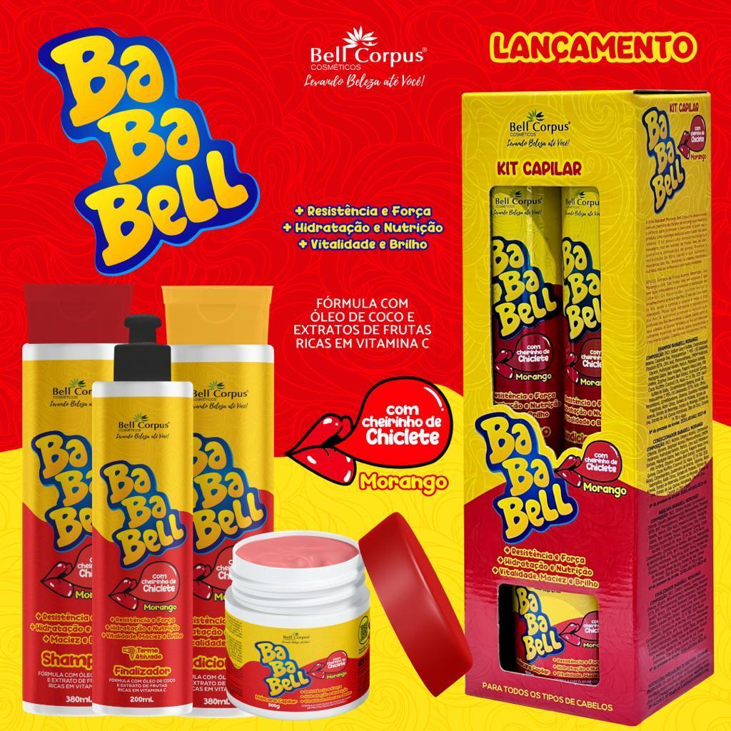 Kit Capilar Bababell MORANGO Bell Corpus com 4 Itens - Shampoo ...