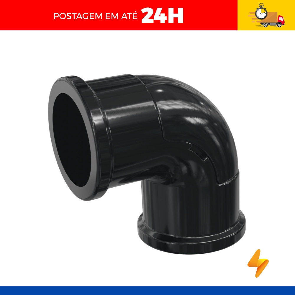 Cotovelo/joelho C/ Tampa Vigia Em Pvc S/ Rosca Preto 3/4" - Wetzel ...