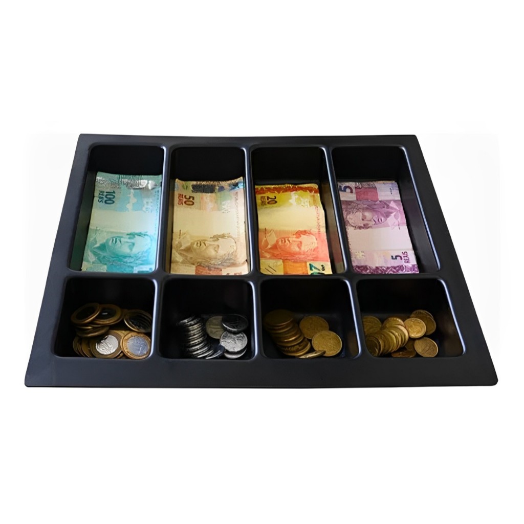 Bandeja Separador Porta Cédulas E Moedas Notas 33,5x29x5cm | Shopee Brasil