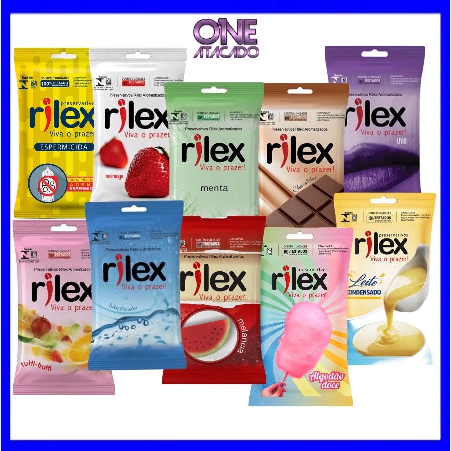 Preservativo Rilex Mix De Sabores Caixa 42 Unidades 14x3 | Shopee Brasil