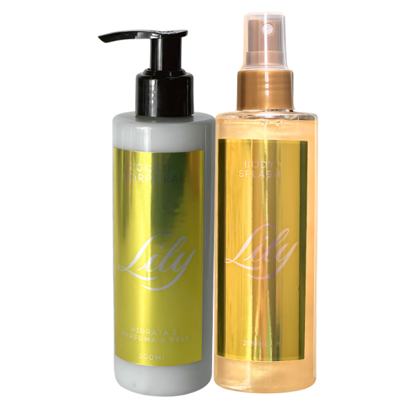 Kit Lily Body splash e Creme Acetinado Hidratante Desodorante Corporal ...