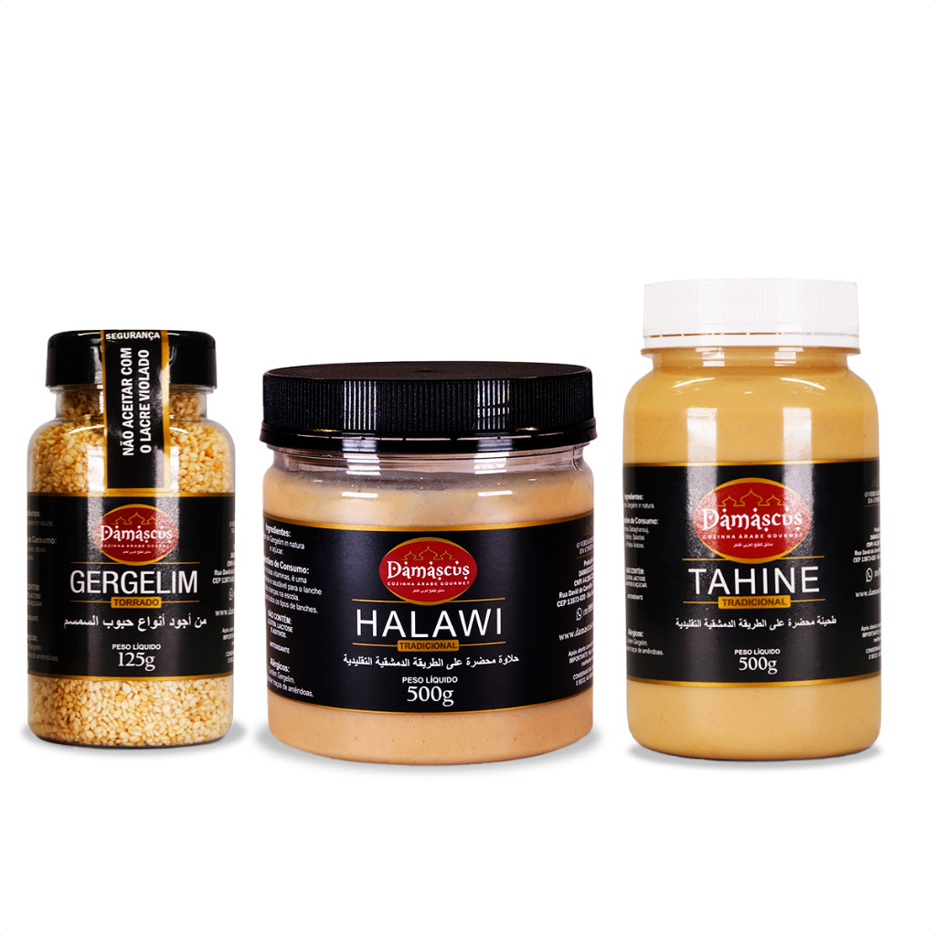 Tahine, Halawi e Gergelim Damascus Tradicional Árabe | Shopee Brasil