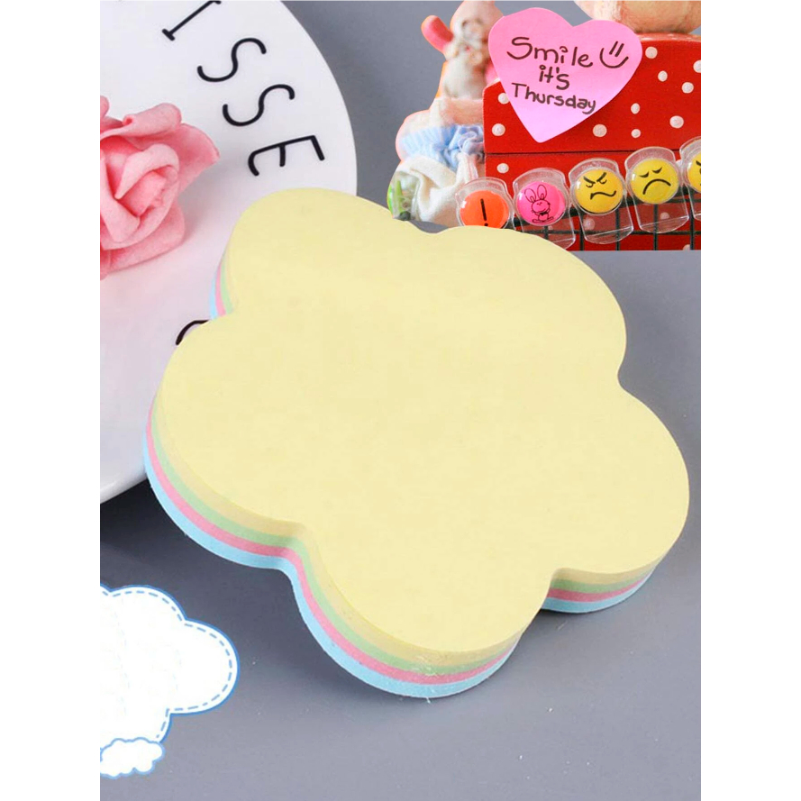 Bloco De Notas Adesivas Formato Flor/Post It colorido/Notas adesivas ...