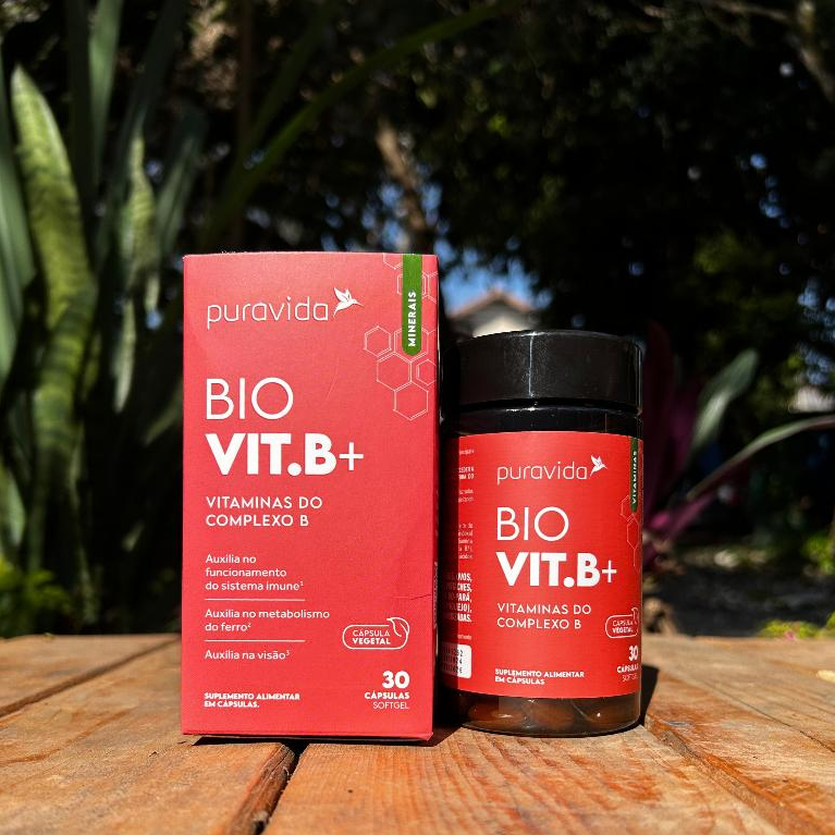 Bio Vit.B+ Complexo B 30 Caps Softgels puravida | Shopee Brasil