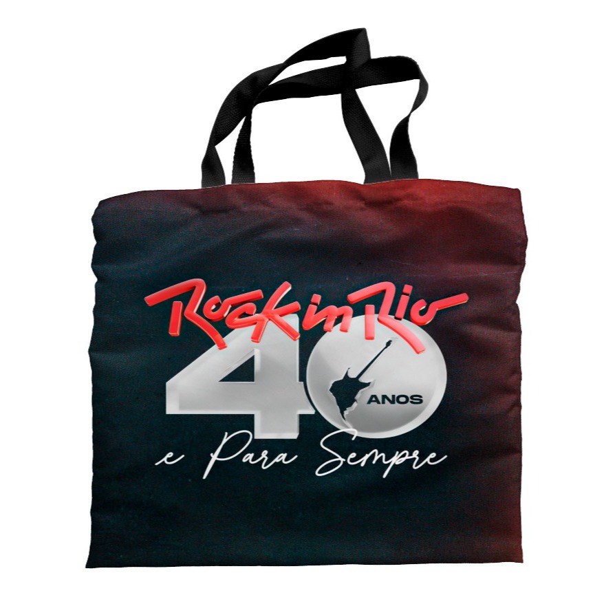 Bolsa Ecobag Rock In Rio 40 Anos 2024 | Shopee Brasil