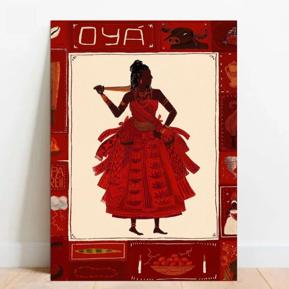Quadro Placa Oiá Oyá Iansã Orixá Umbanda Candomblé Decorativo Oxalá Com ...