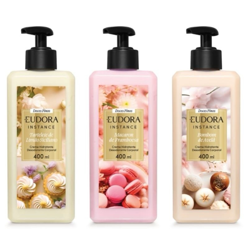 Creme Hidratante Corporal Instance Doces Finos 400ml: Bombom de Avelã ...