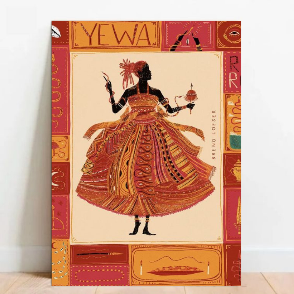 Quadro Placa Yewá iabá iorubá Orixá Umbanda Candomblé Decorativo Oxalá ...