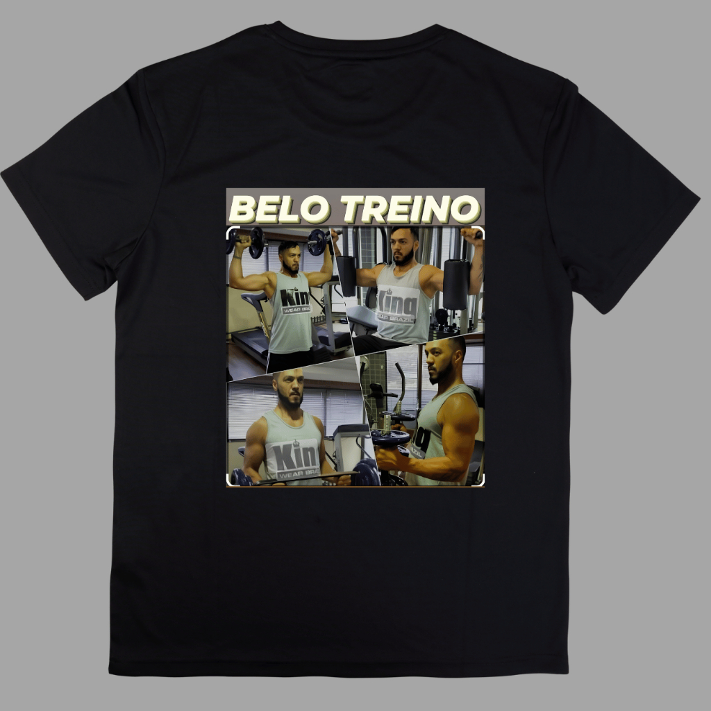 Camiseta Preta Belo Treino Meme | Shopee Brasil