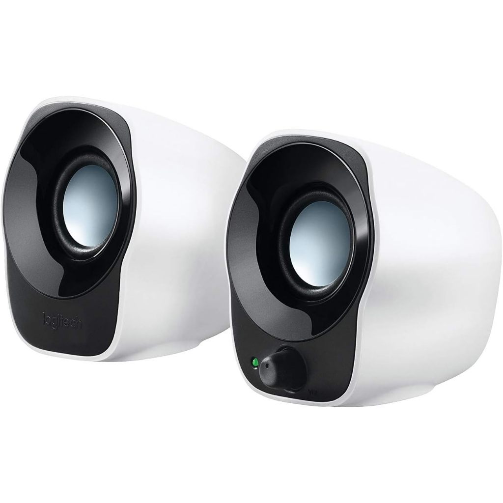 Caixa de som Multimidia Logitech Z120 com Sistema 2.0 e Conexão 3,5mm - Branco | Shopee Brasil