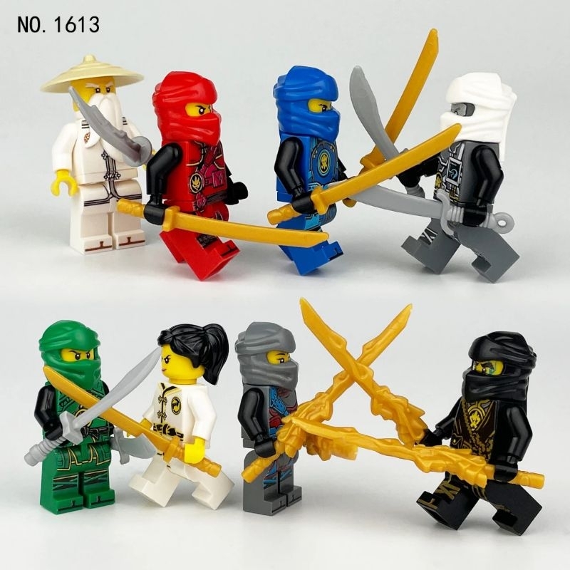 Legoe Ninjago Kit Com 24 Bonecos Blocos de Montar Ninjago ninjas ...