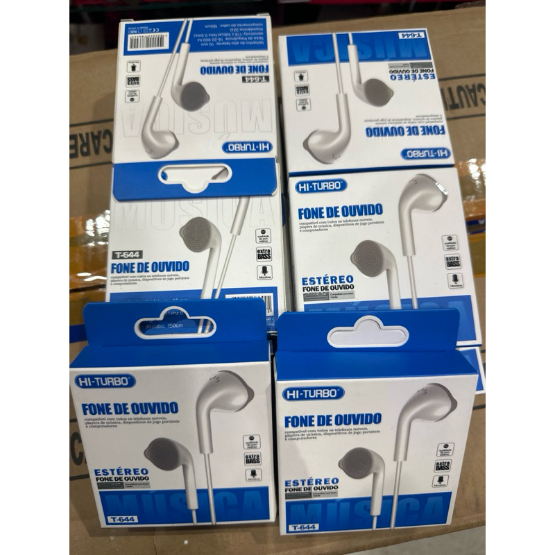 kit com 10 fones com microfone no fio | Shopee Brasil