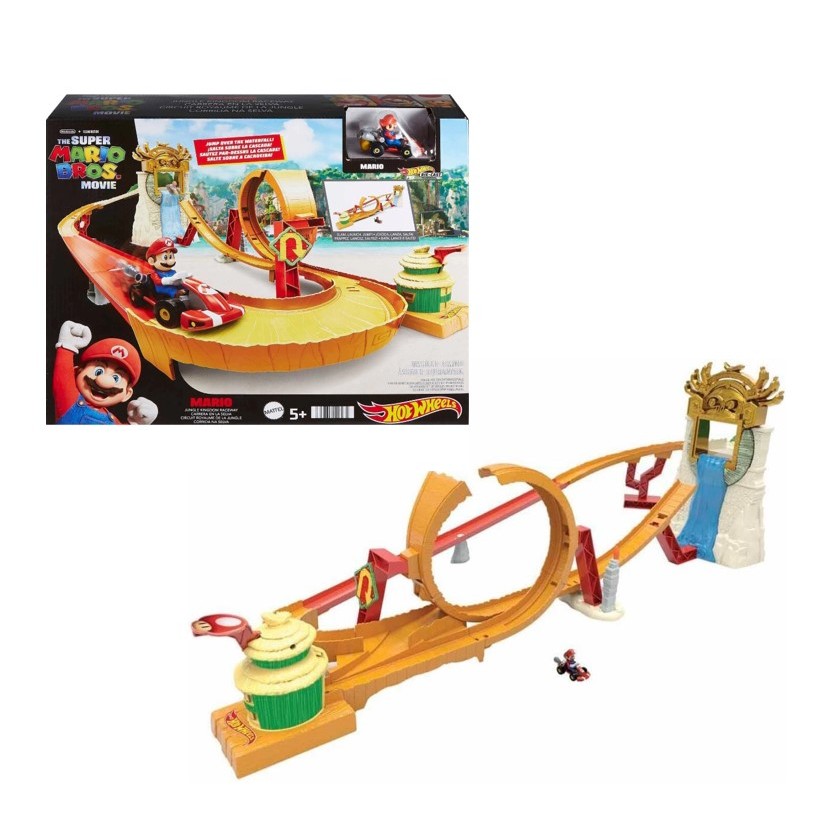 Pista Hot Wheels Mario Kart Corrida na Selva - Mattel | Shopee Brasil