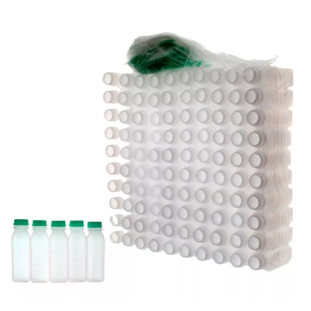 Garrafinha Garrafa Plástica Descartável Para Sucos/Agua De Coco/Caldo De Cana 100 Unidades 300 ...