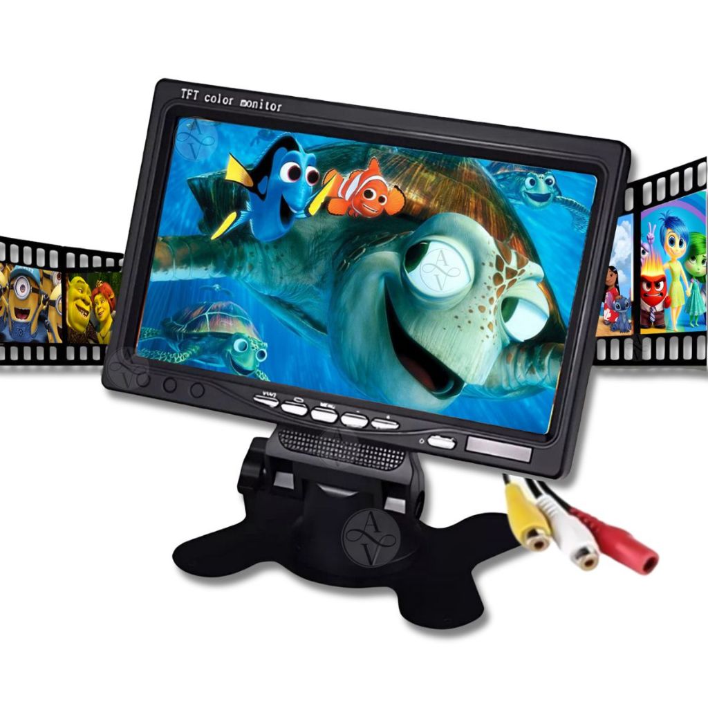 Monitor Portátil Lcd 7 Polegadas Colorido Automotivo Porteiro ...